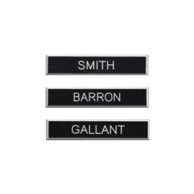 Name tag Plastic for DEU - Army, Navy and Air Force – The Mercury Shop